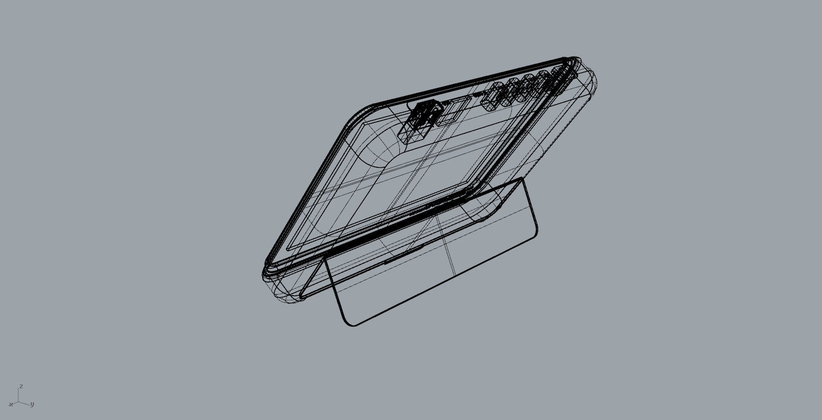 Pad display design silver 3D model 3D printable | CGTrader