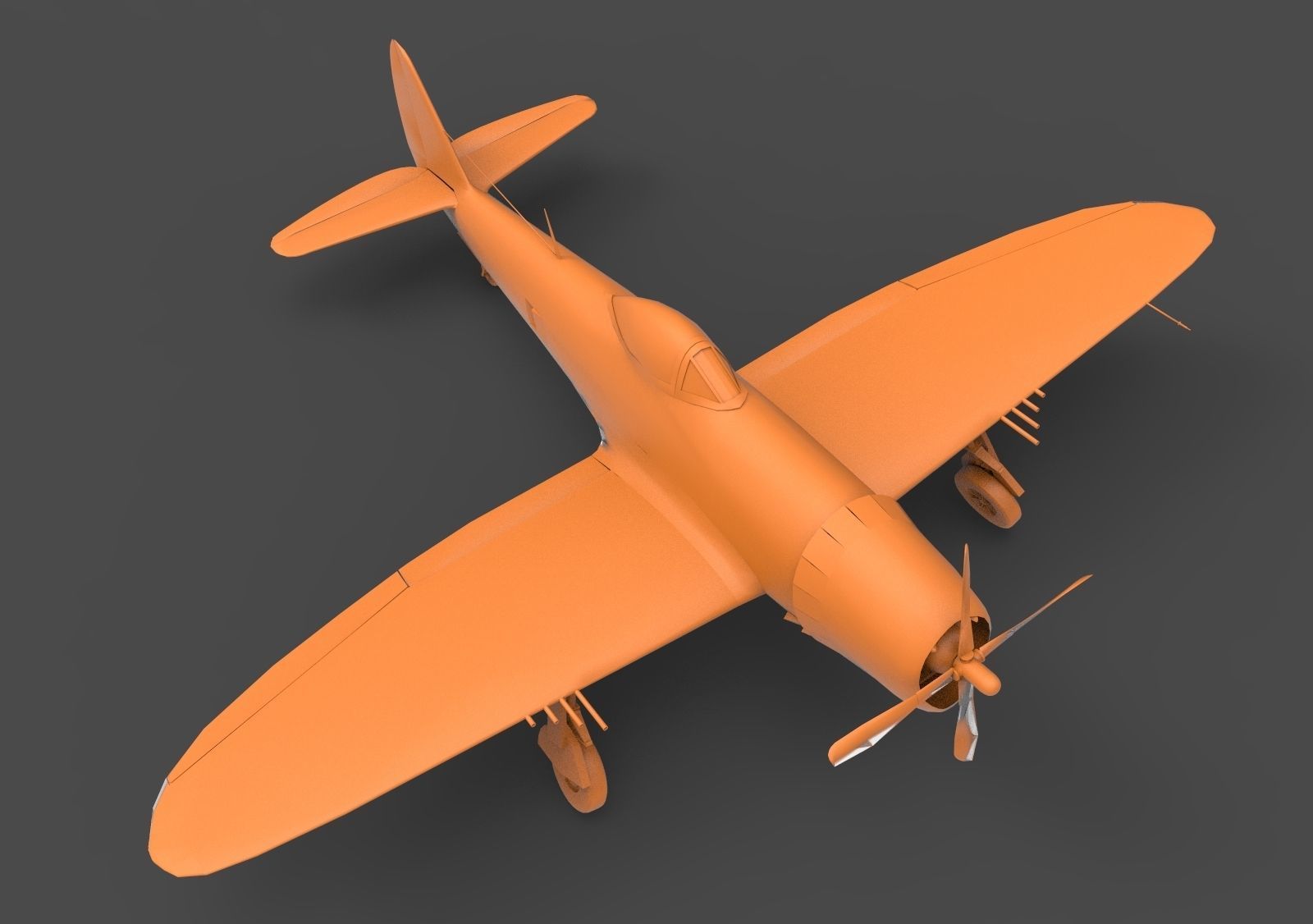 P-47 Thunderbolt 3D model 3D printable | CGTrader