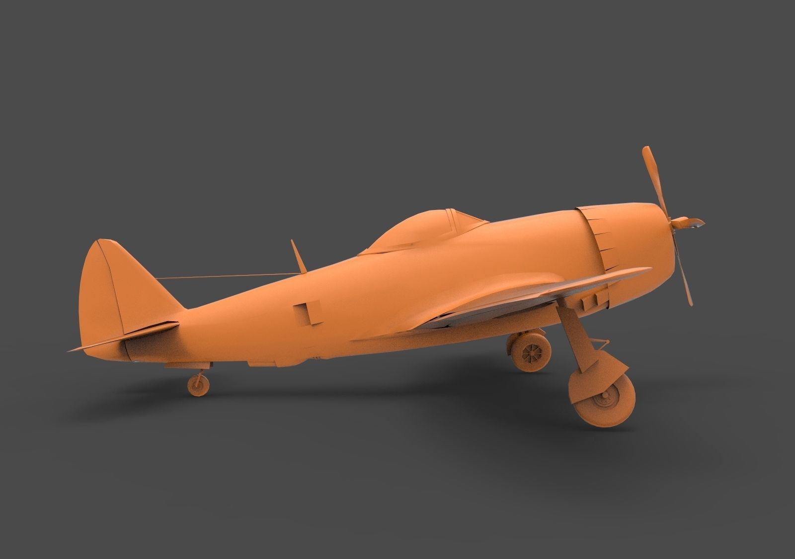 P-47 Thunderbolt 3D model 3D printable | CGTrader