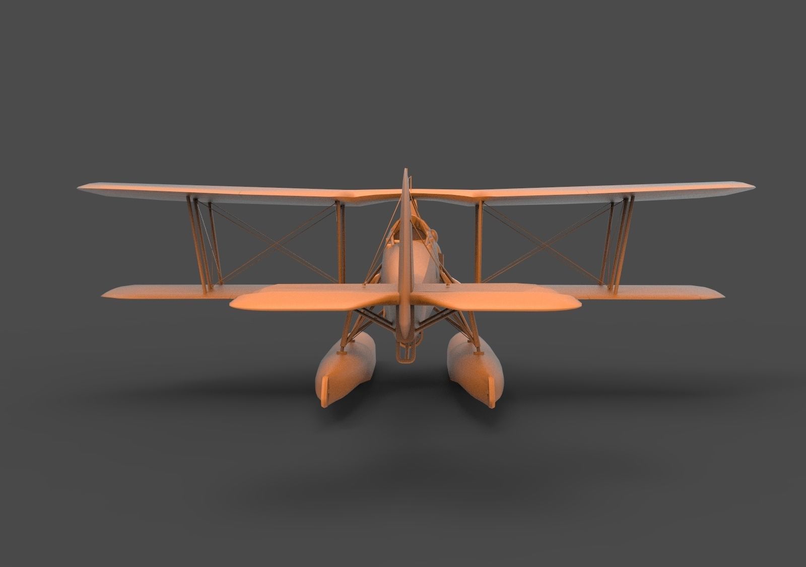 biplane 3D model 3D printable | CGTrader