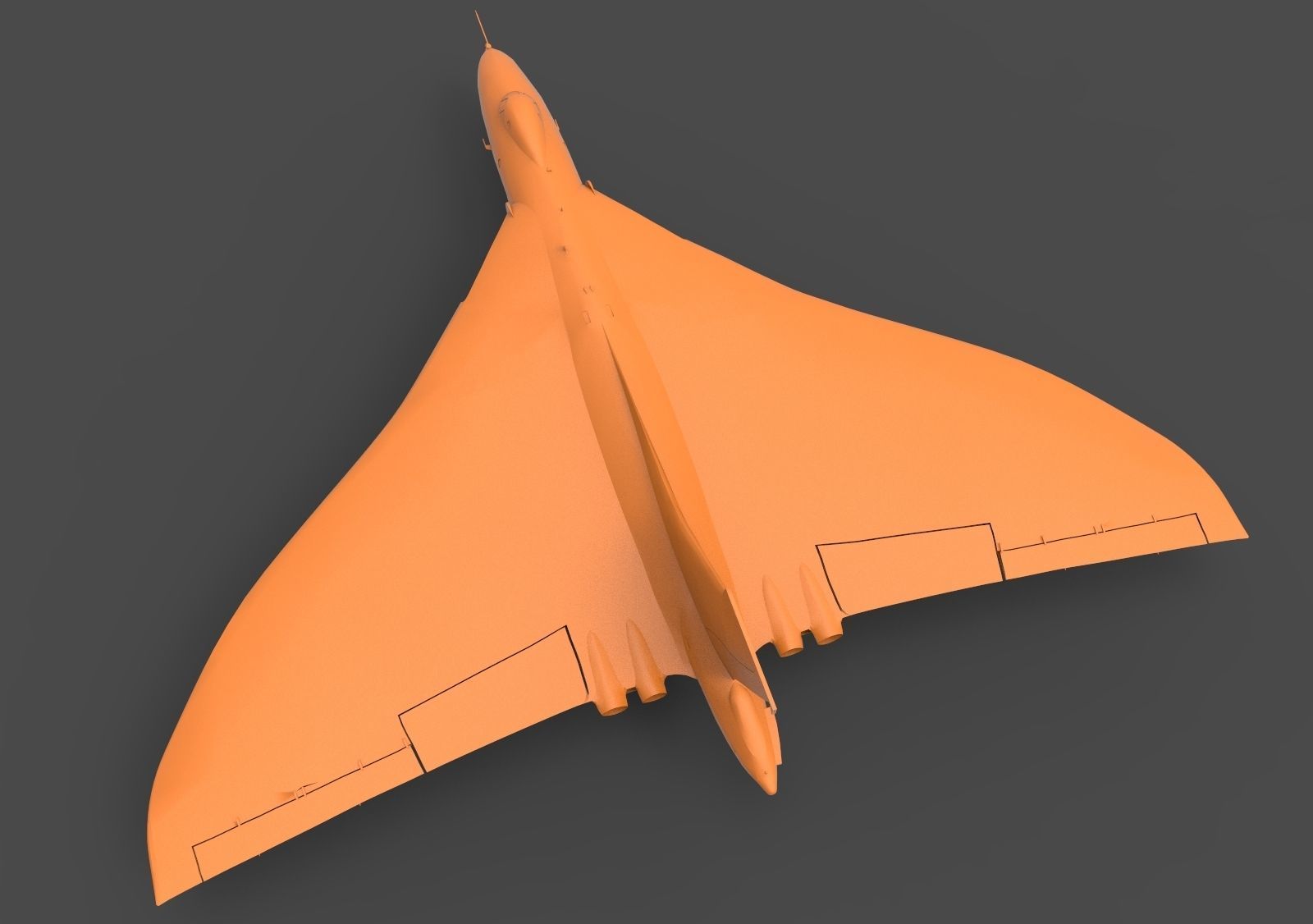 Avro Vulcan 3D model 3D printable | CGTrader
