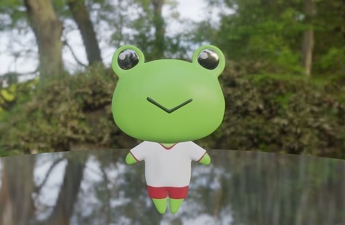 Gekota toy frog free 3D model | CGTrader