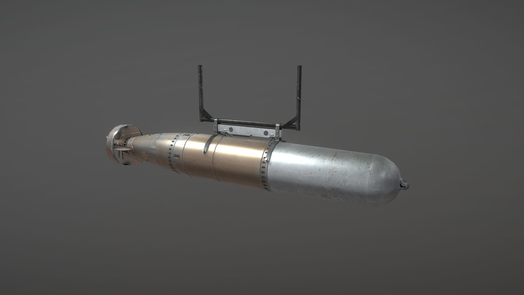 3D model US Torpedo MARK13-2 VR / AR / low-poly rigged OBJ FBX HRC COB