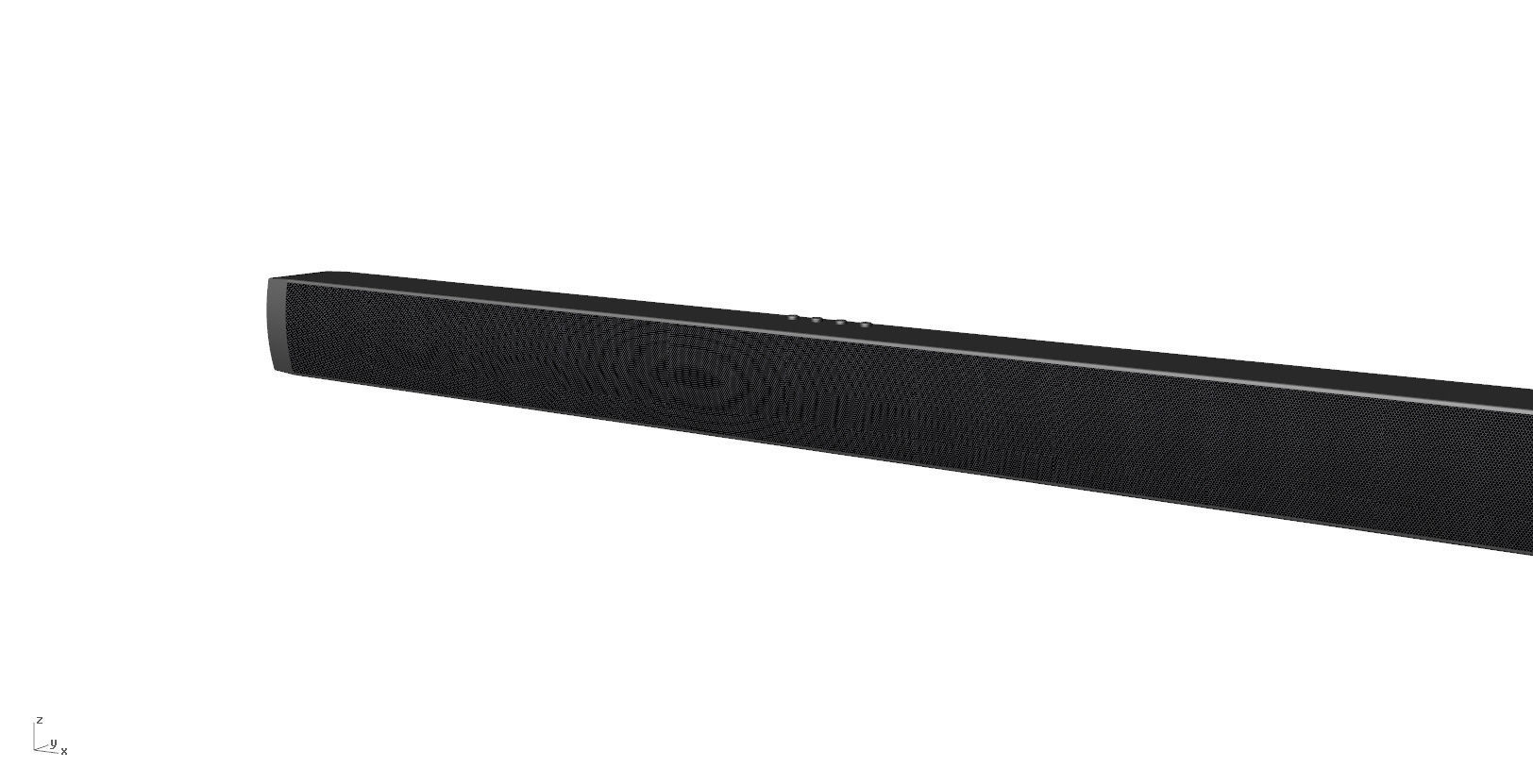 3D model SoundBar black speaker VR / AR / low-poly | CGTrader