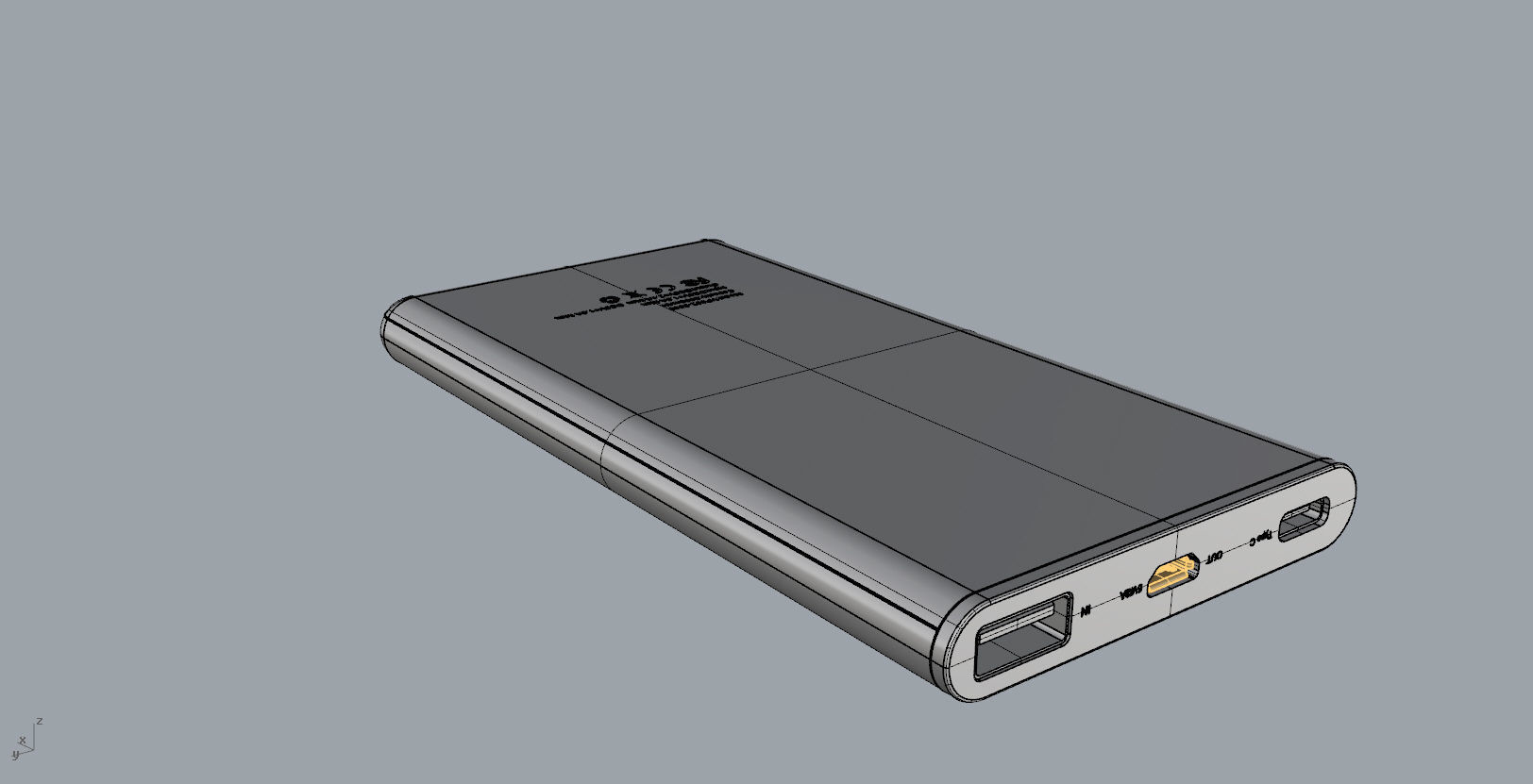 Power bank white 3D model 3D printable | CGTrader