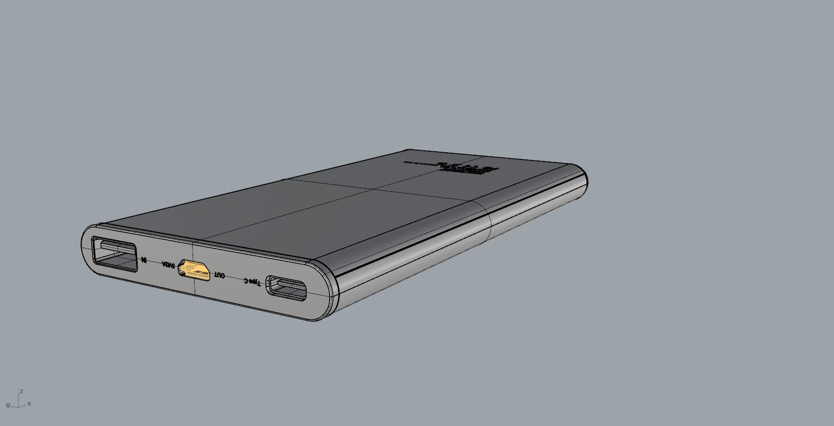 Power bank white 3D model 3D printable | CGTrader