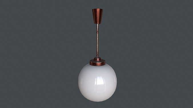 3D model Soviet Ceiling Light VR / AR / low-poly | CGTrader