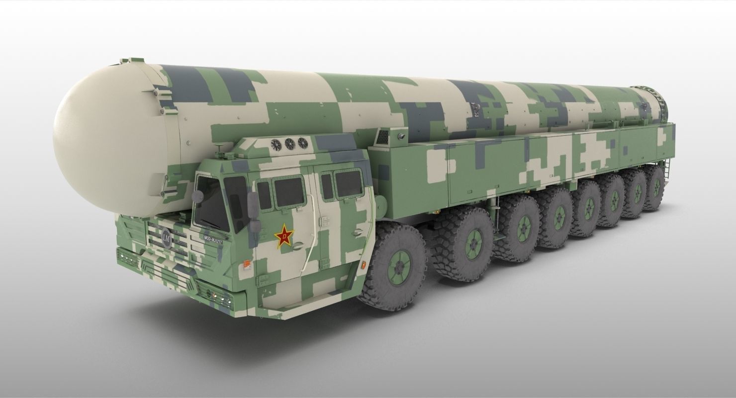 DF41 DF-41 CSS-X-10 Strategic nuclear missile 3D