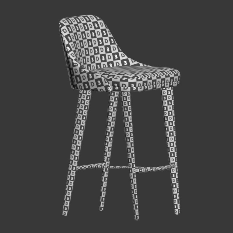 Eden Rock Bar Stool Roche Bobois 3D model | CGTrader