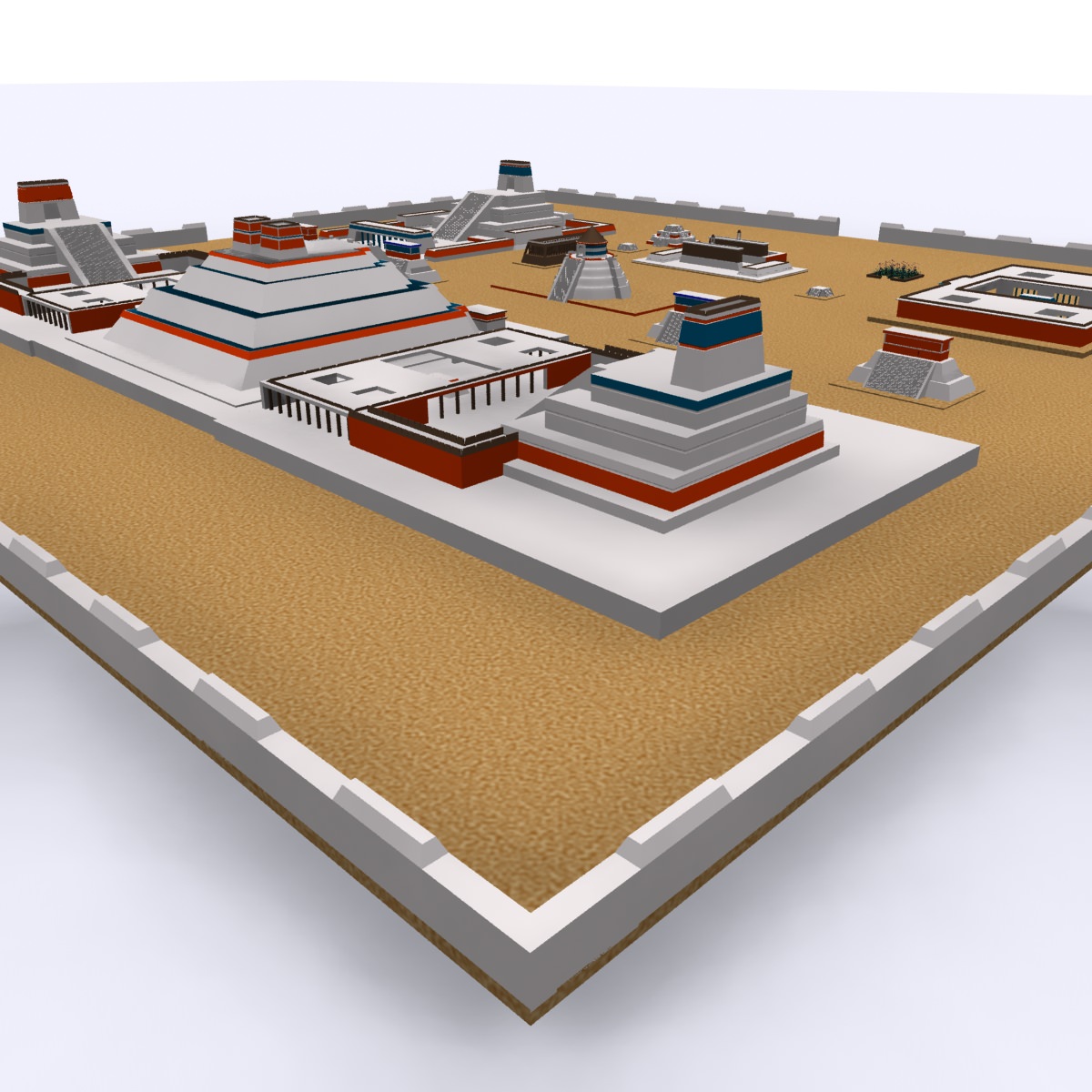 TENOCHTITLAN 3D ANCIENT CITY MAX 2010 3D model | CGTrader