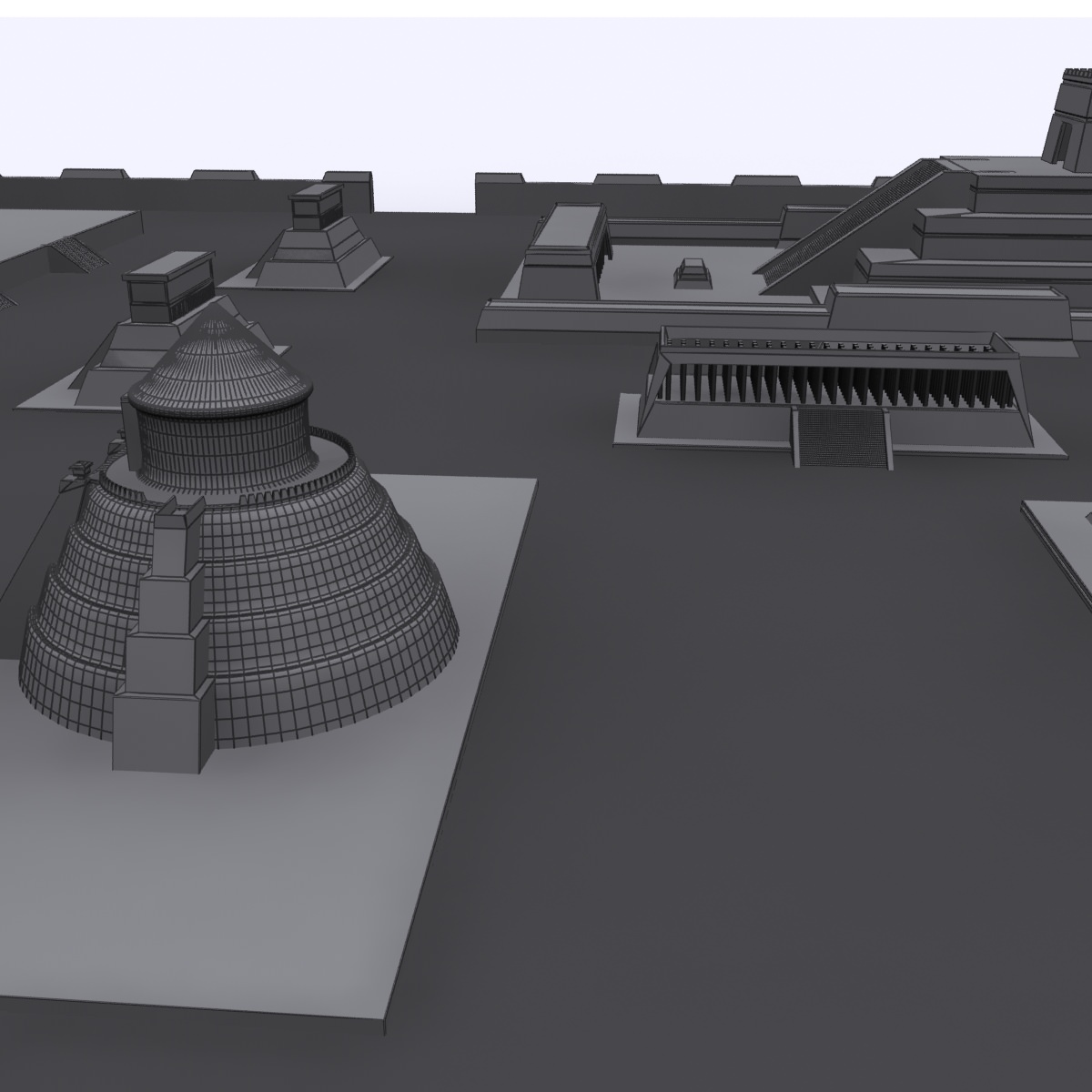 TENOCHTITLAN 3D ANCIENT CITY MAX 2010 3D model | CGTrader