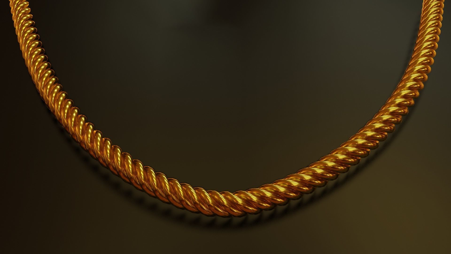 GOLD CHAIN A 3D model 3D printable | CGTrader