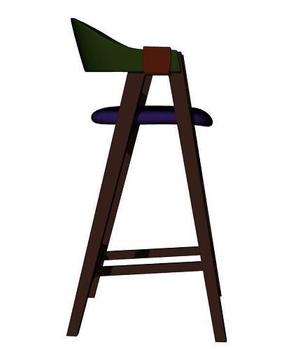 Moroso Mathilda Bar Stool free 3D model | CGTrader