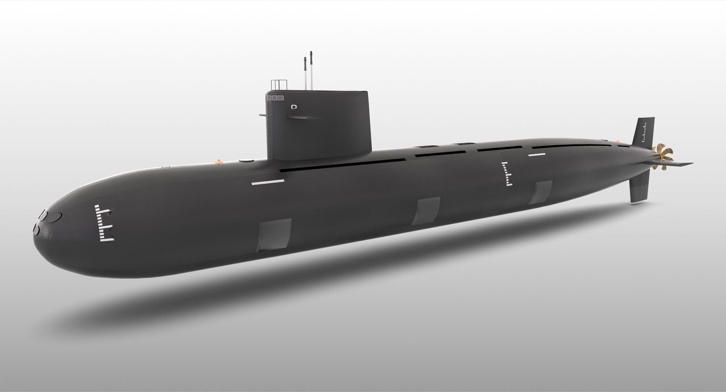 3D model Type 093 Shang-class SSN Nuclear attack submarine