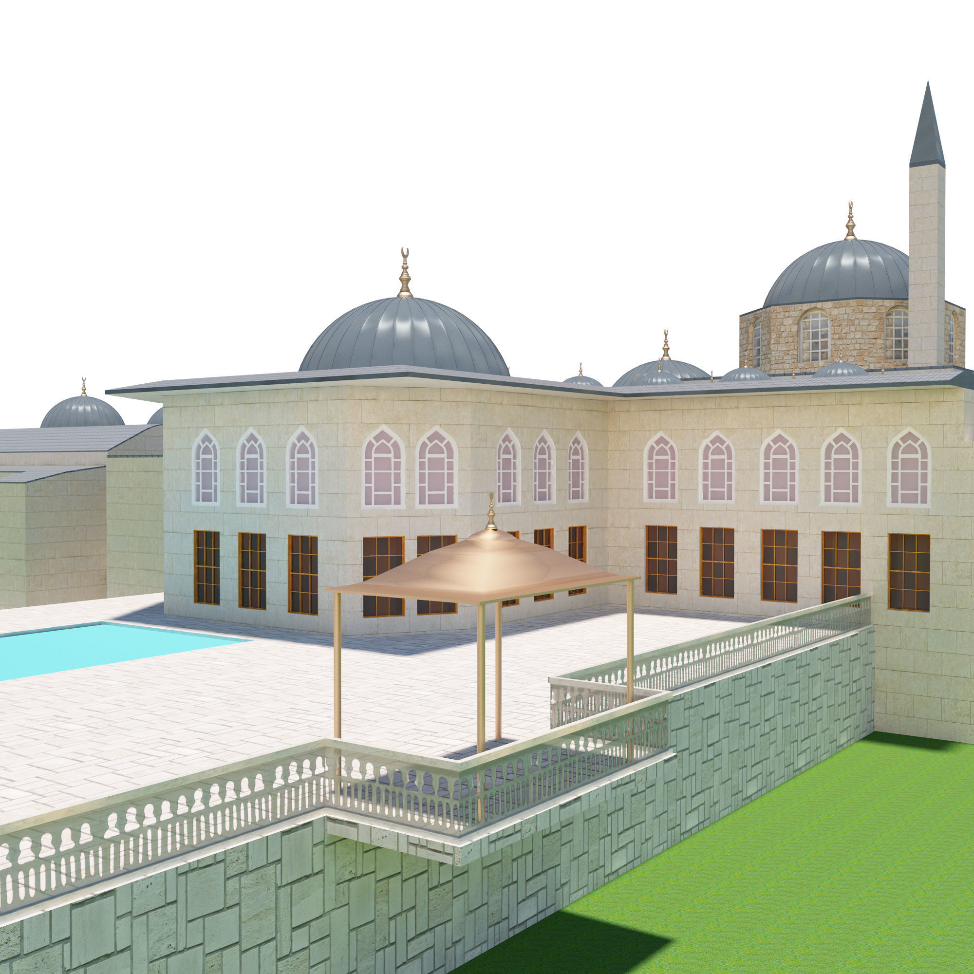 Topkapi Palace full exterior scene 3D model | CGTrader