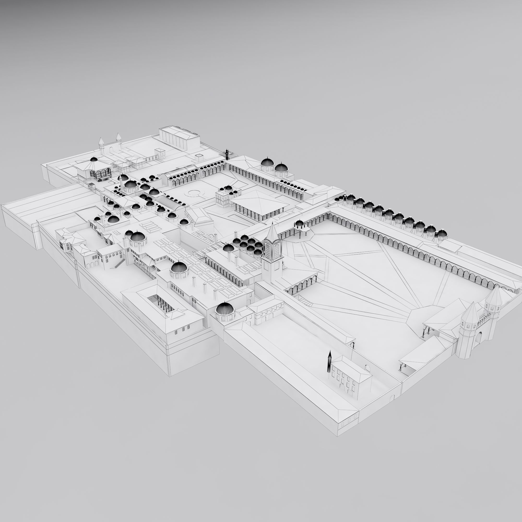 Topkapi Palace full exterior scene 3D model | CGTrader
