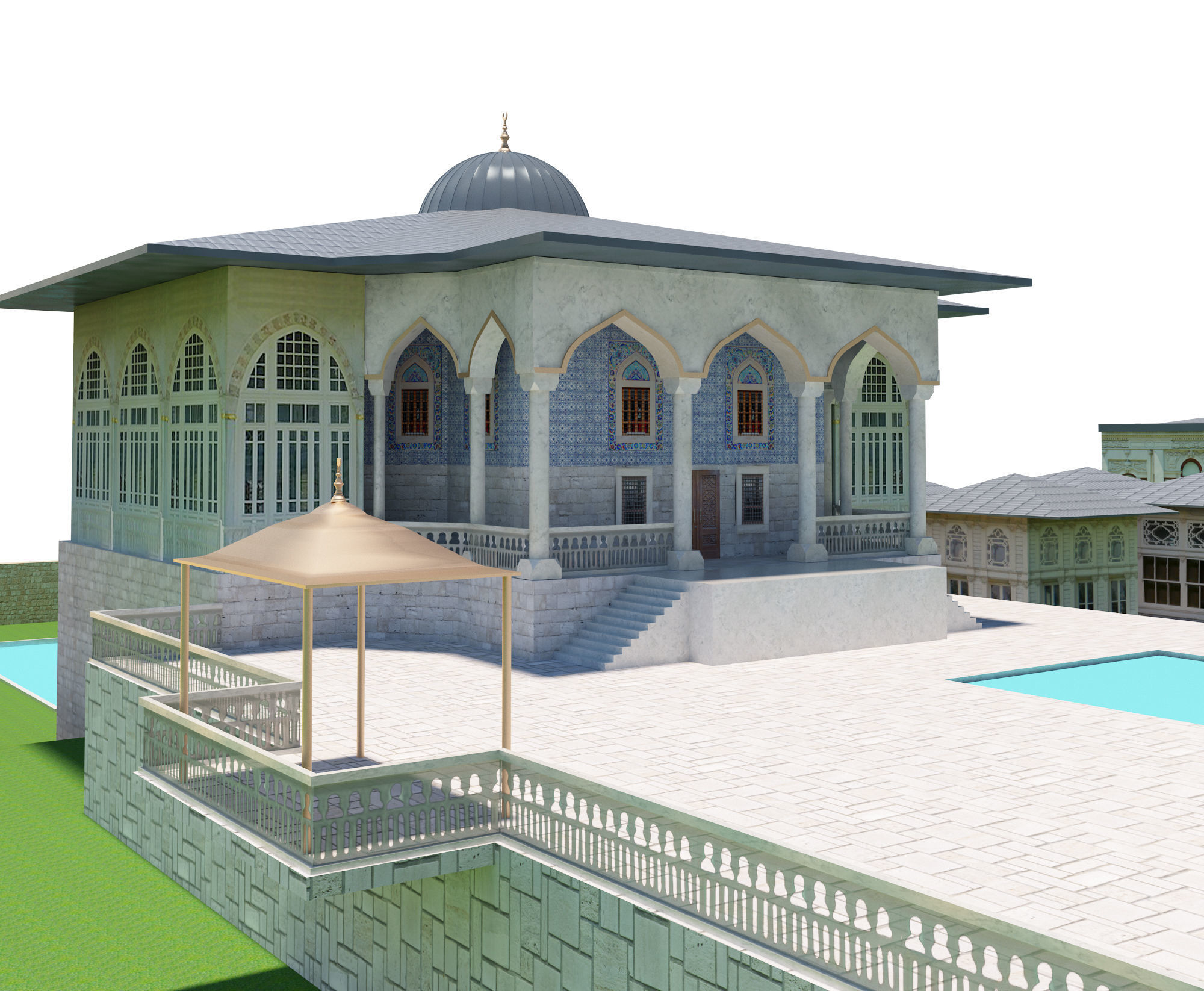 Topkapi Palace full exterior scene 3D model | CGTrader