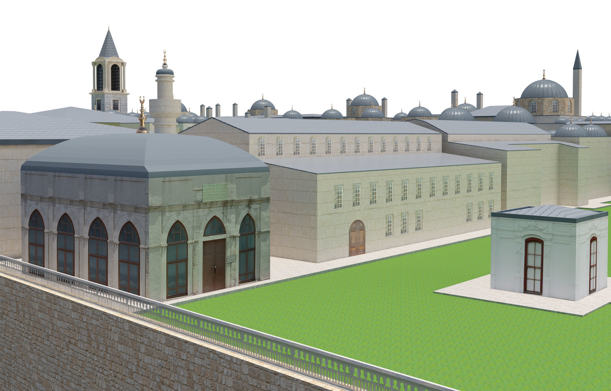 Topkapi Palace full exterior scene 3D model | CGTrader