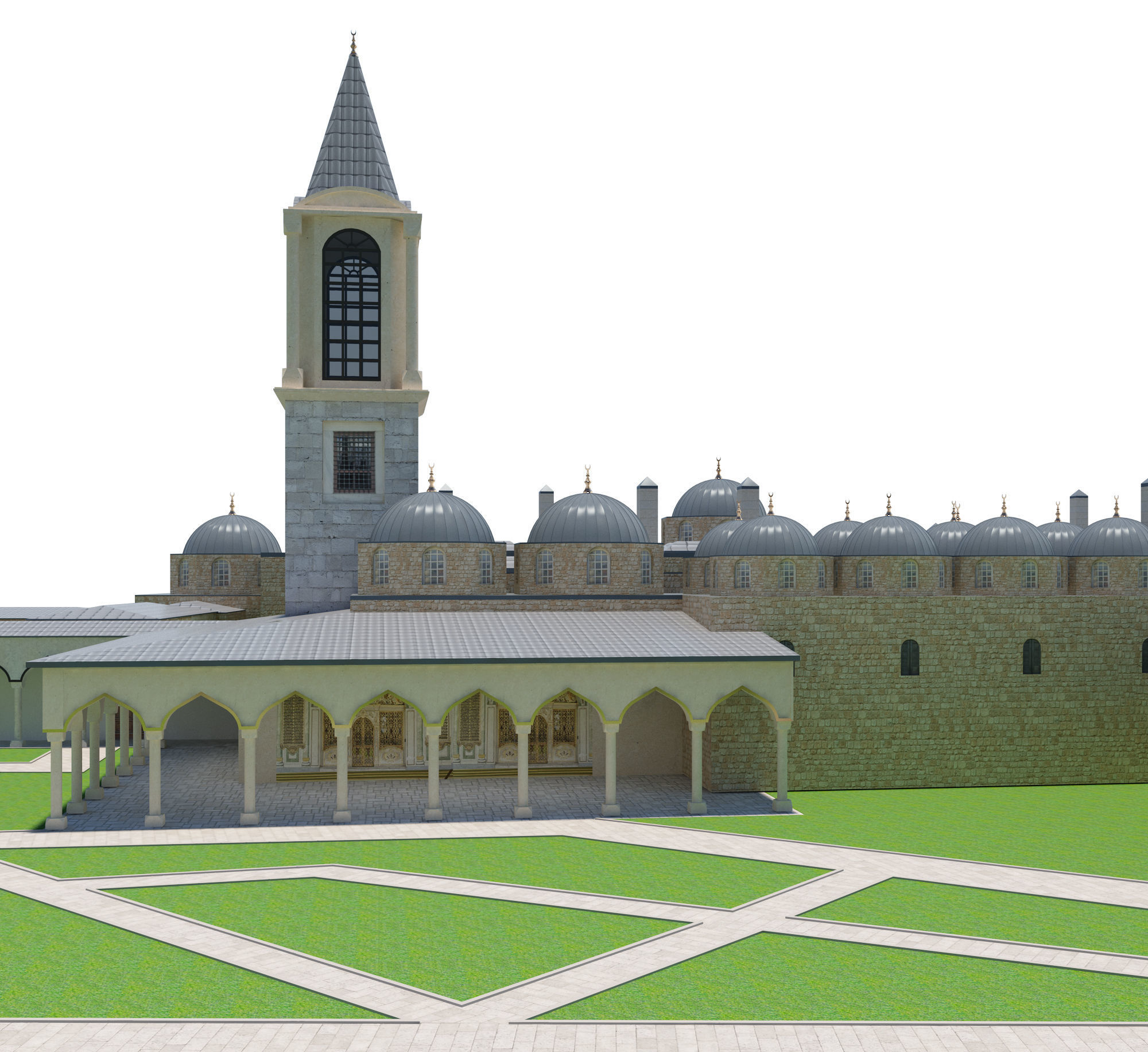 Topkapi Palace full exterior scene 3D model | CGTrader