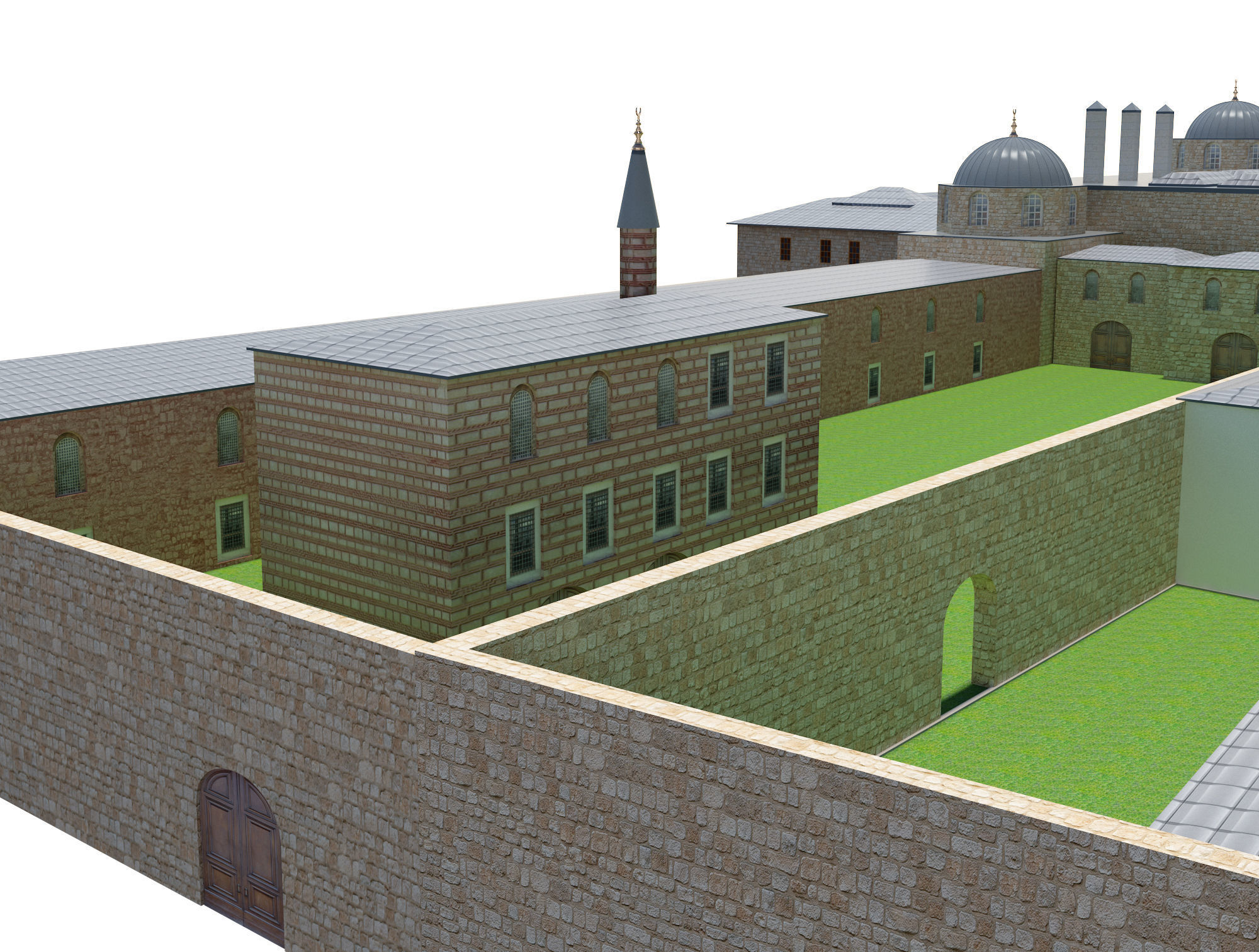Topkapi Palace full exterior scene 3D model | CGTrader