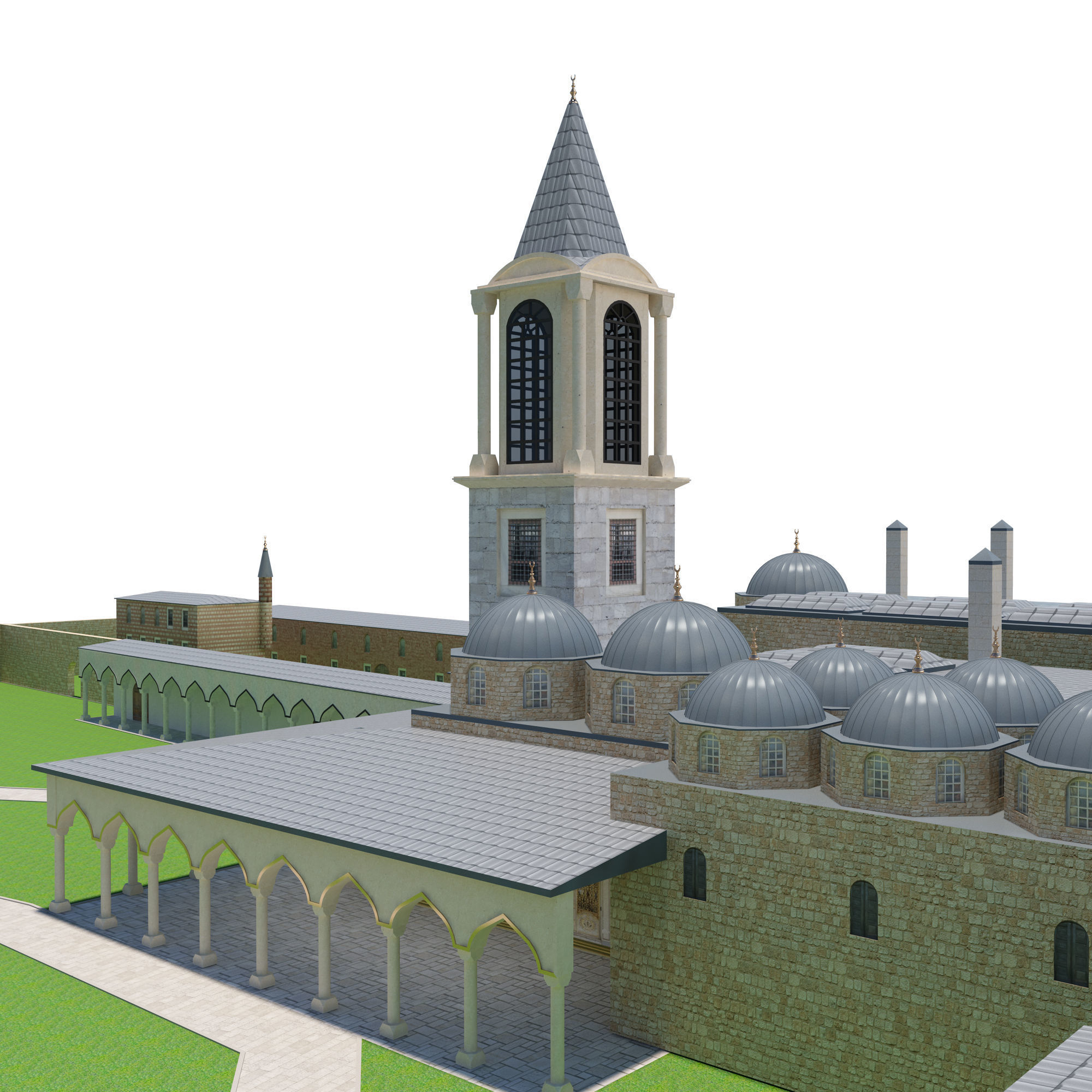 Topkapi Palace full exterior scene 3D model | CGTrader