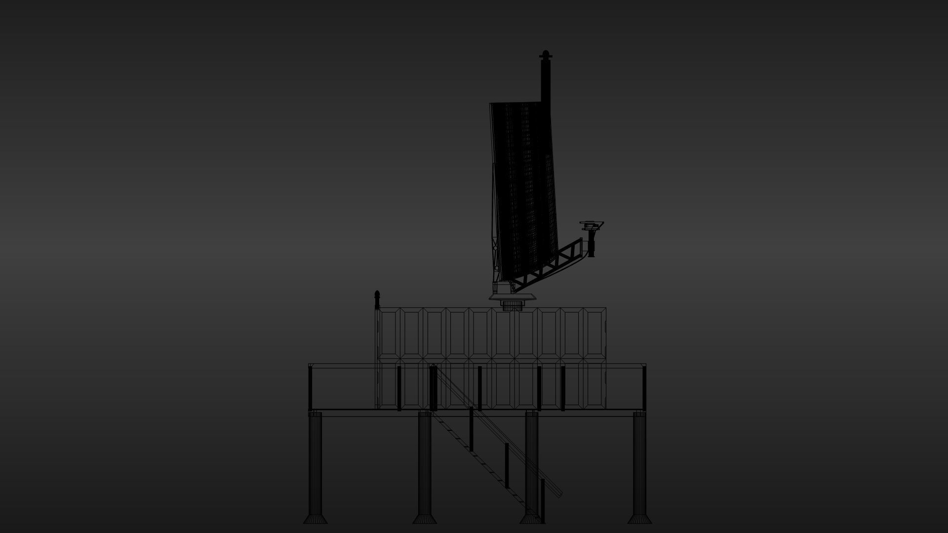 3D model AORL-1AC Aerodrome Survey Primary Radar High quality 3D model ...