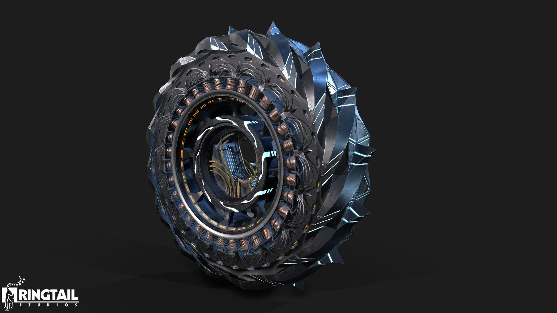 3D model Sci Fi Wheel Car VR / AR / low-poly | CGTrader