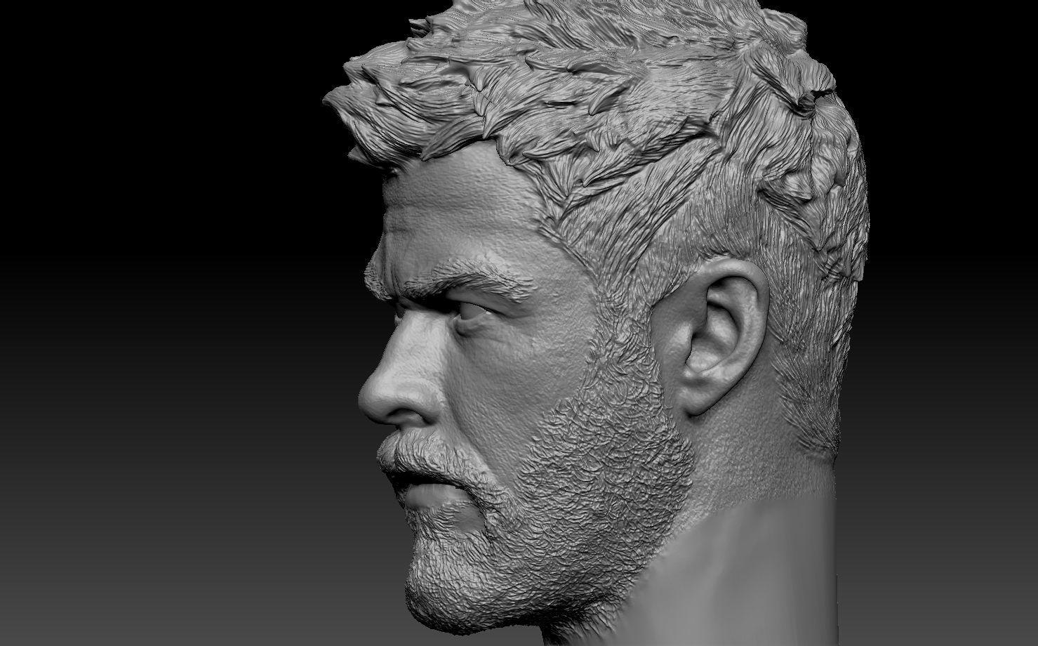 Thor head 3D model 3D printable | CGTrader