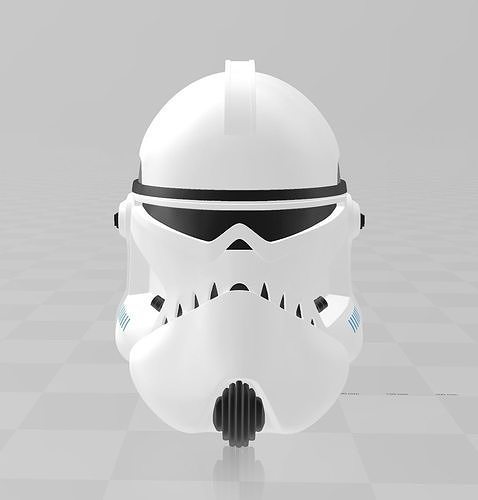 Star Wars Clone Trooper Commander Neyo helmet 3D model 3D printable ...