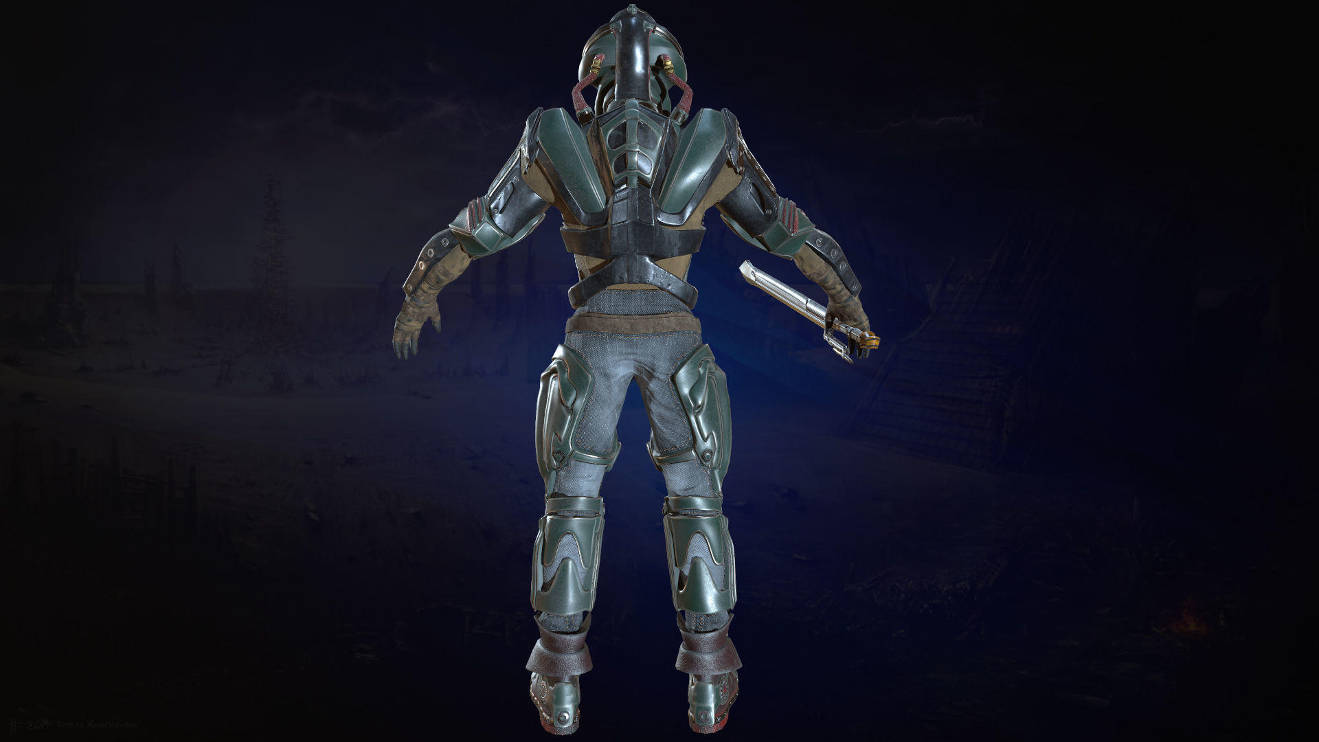 3D model modern knight VR / AR / low-poly rigged animated | CGTrader