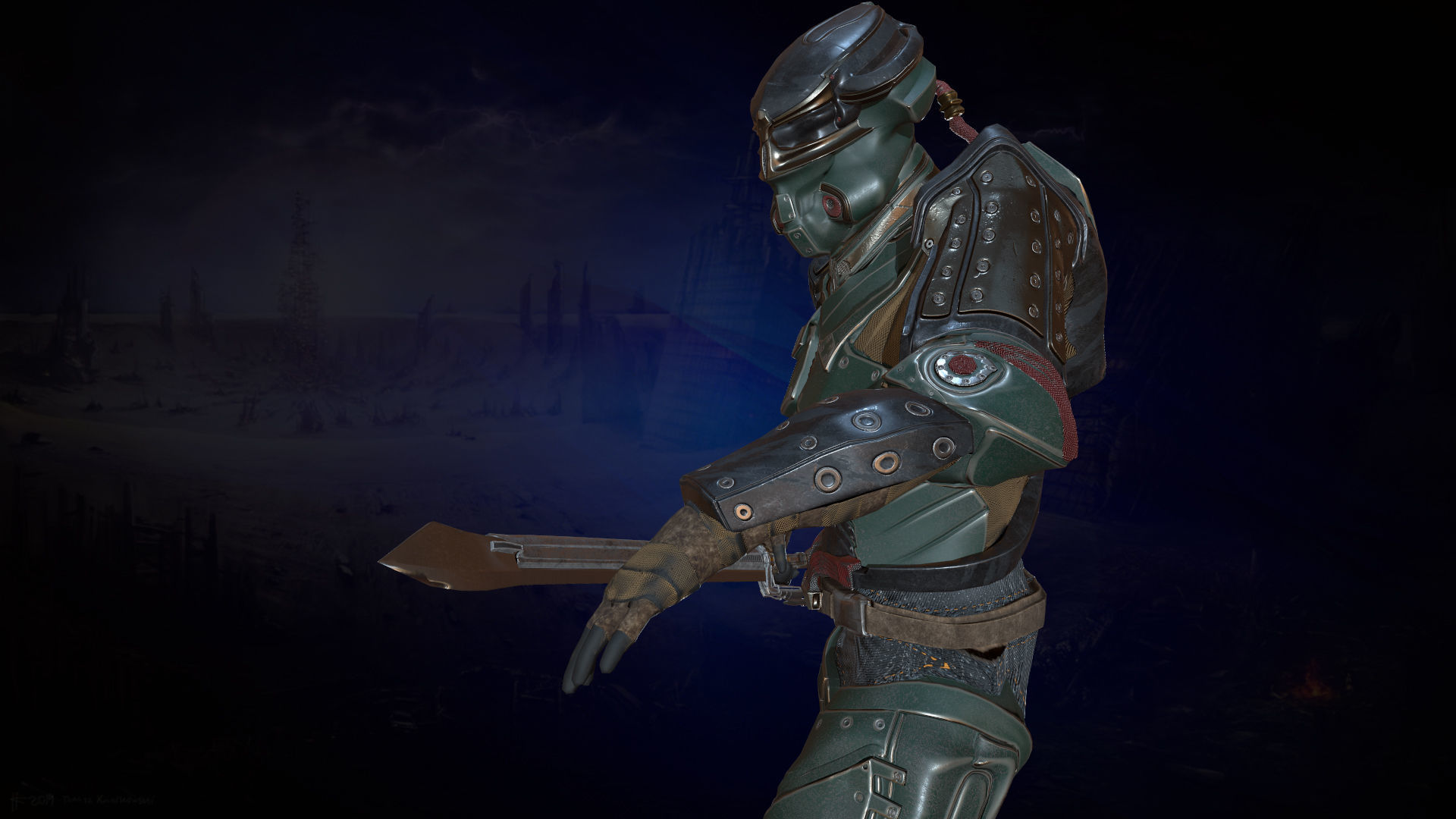 3D model modern knight VR / AR / low-poly rigged animated | CGTrader