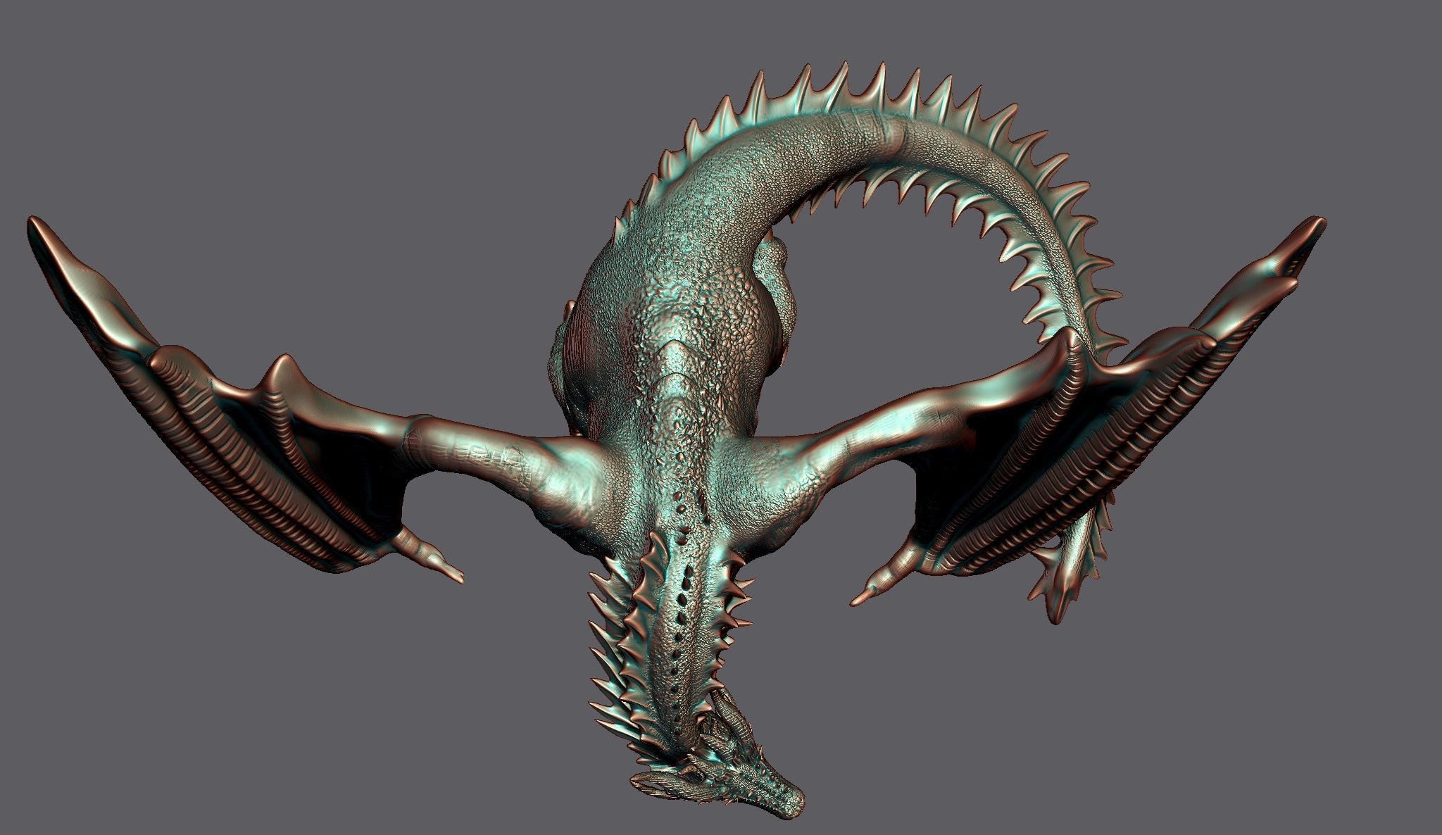 Drogon posed printable model 3D print model 3D model 3D printable ...