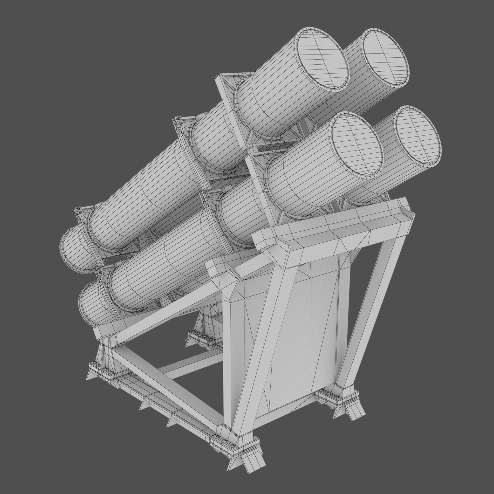 3D model Harpoon Missile Launcher VR / AR / low-poly | CGTrader