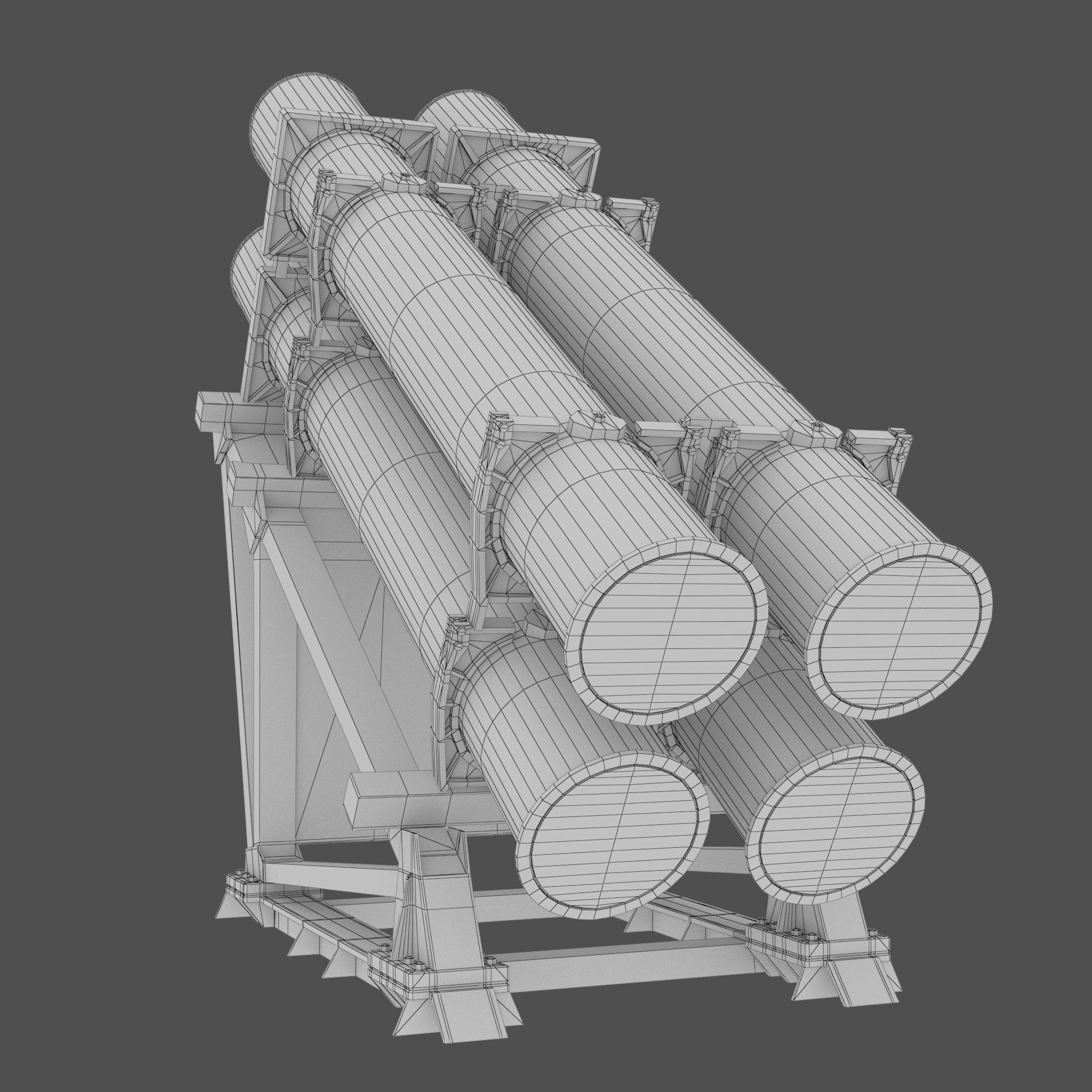 3D model Harpoon Missile Launcher VR / AR / low-poly | CGTrader