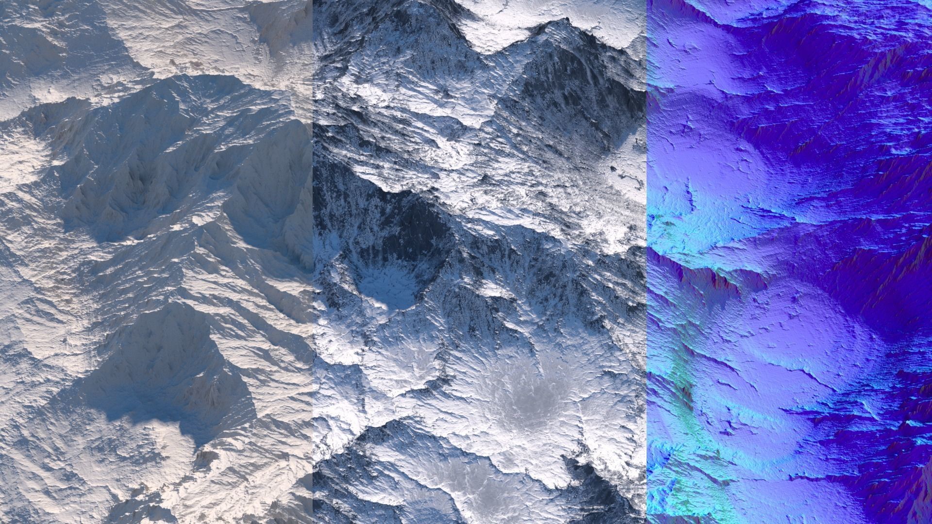 Texture MOUNTAINS Displacement Kit VOL-2 VR / AR / low-poly | CGTrader