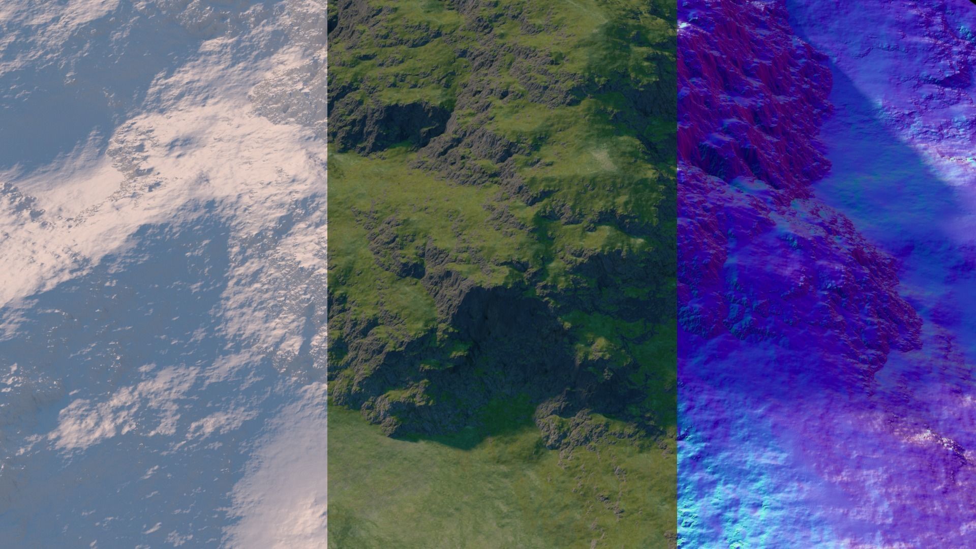 Texture MOUNTAINS Displacement Kit VOL-3 VR / AR / low-poly | CGTrader