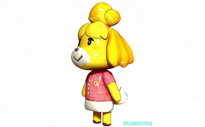 animal crossing isabelle figure free 3D model 3D printable | CGTrader
