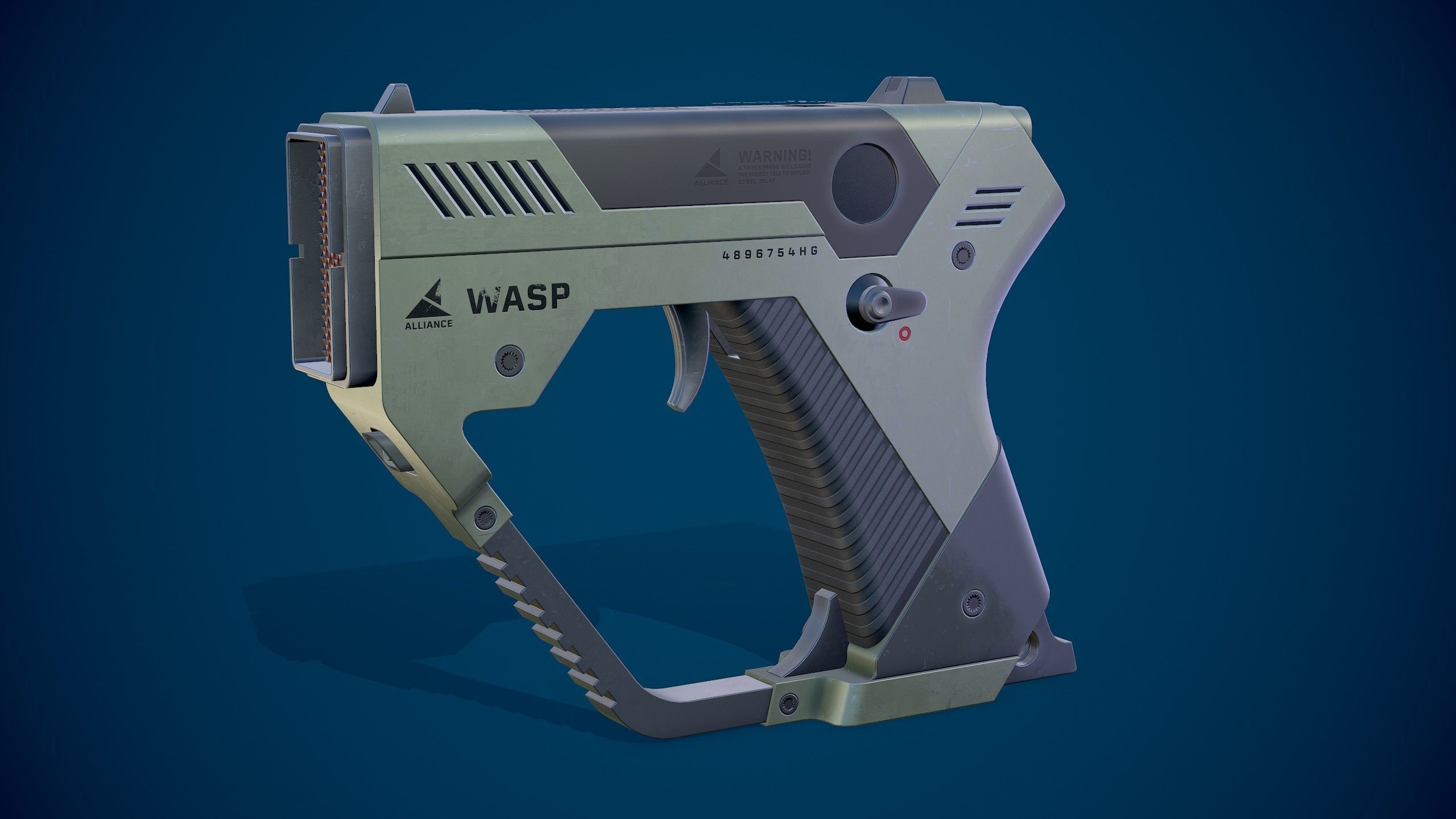 3D model sci-fi handgun VR / AR / low-poly | CGTrader