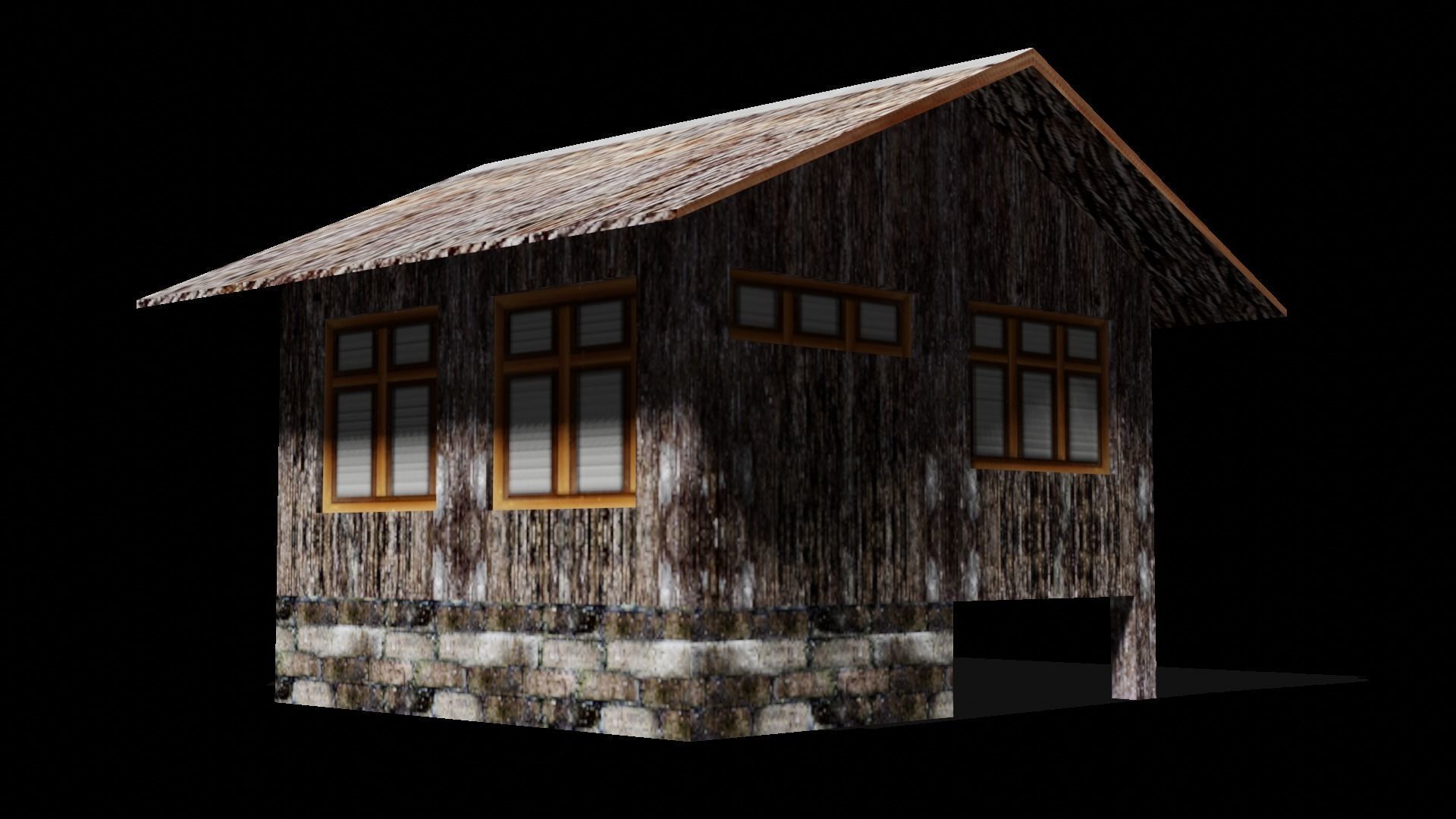 3D model Nipa hut 3d model of a house VR / AR / low-poly | CGTrader