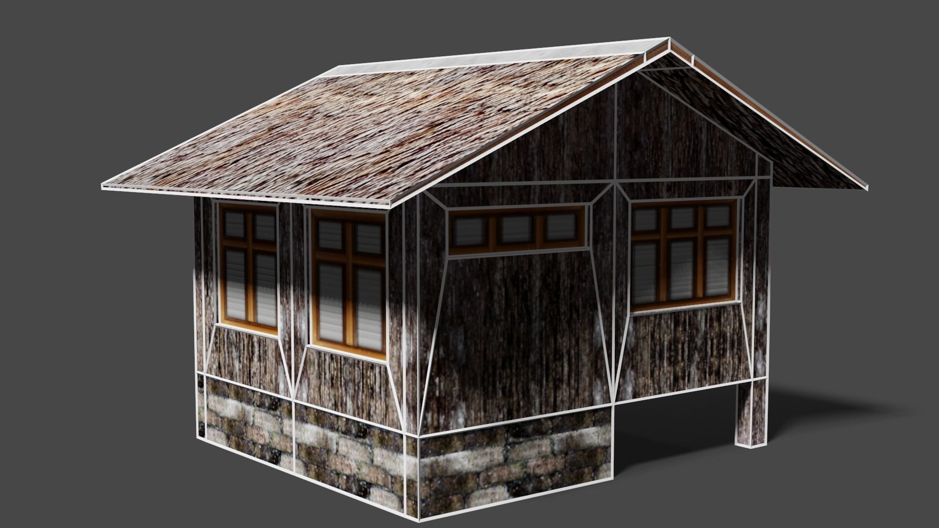 3D model Nipa hut 3d model of a house VR / AR / low-poly | CGTrader