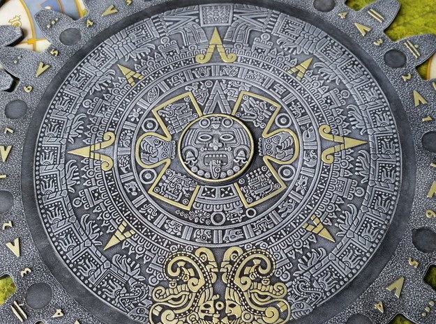 Mayan Calendar center - Tzolkin 3D model 3D printable | CGTrader