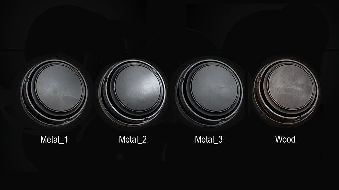 Weapon materials pack for Substance Painter Texture | CGTrader