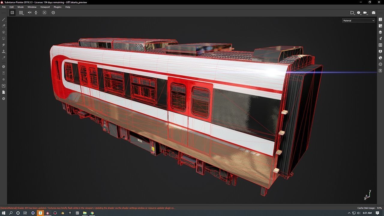 3D model LRT Jakarta Velodrome Jakpro 3D Model AR VR Ready VR / AR ...