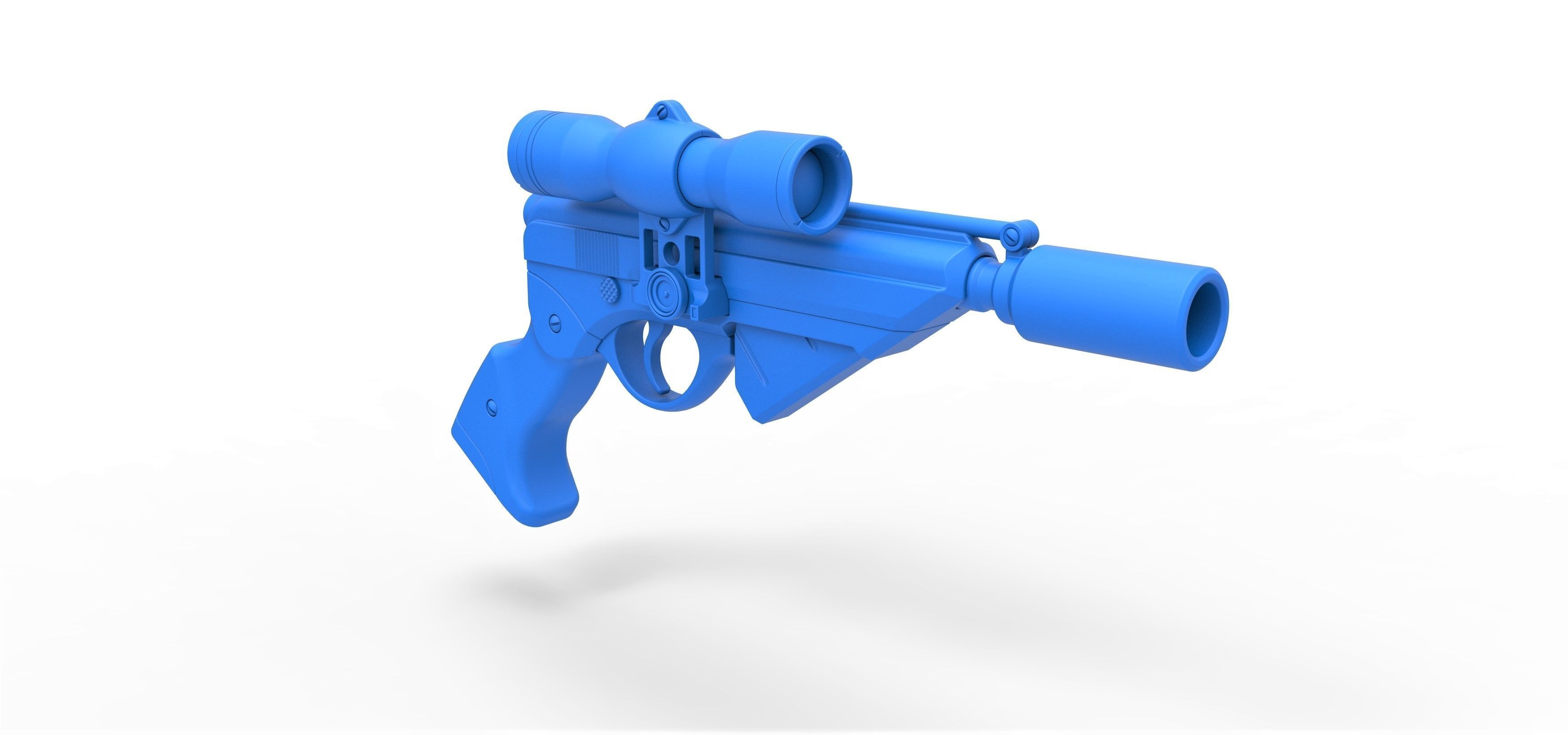 Blaster pistol Night Sniper X-8 from Star Wars 3D model | CGTrader