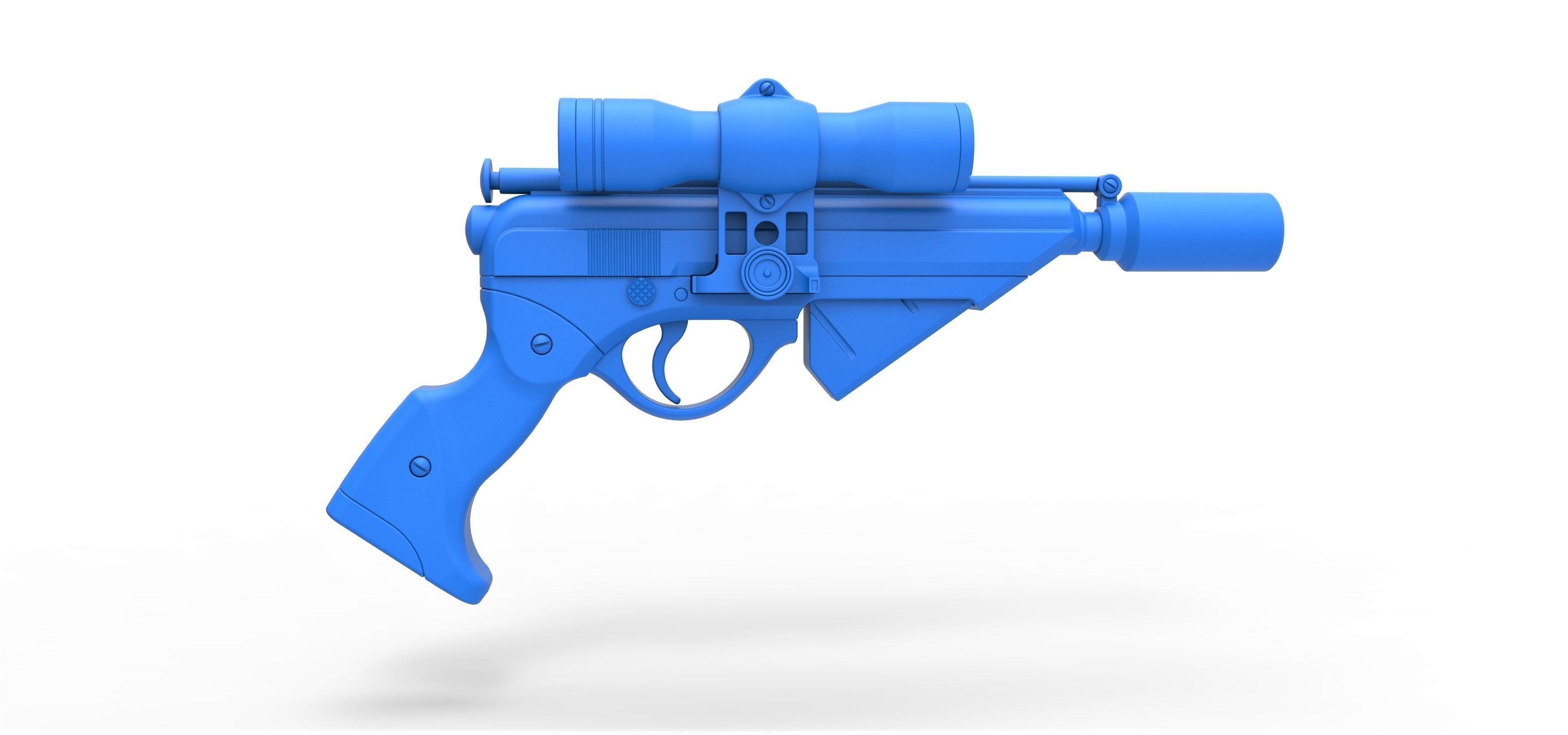 Blaster pistol Night Sniper X-8 from Star Wars 3D model | CGTrader