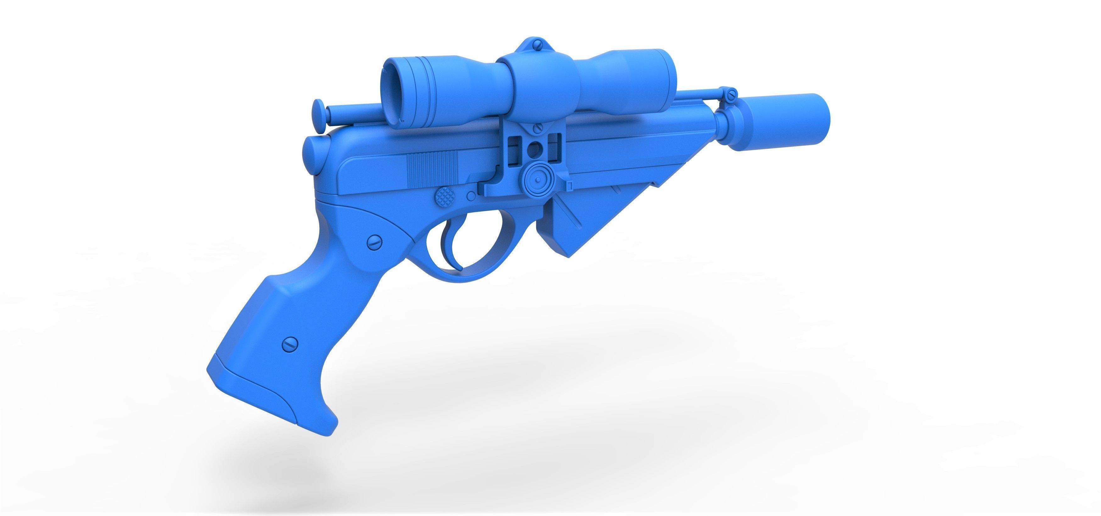 Blaster pistol Night Sniper X-8 from Star Wars 3D model | CGTrader