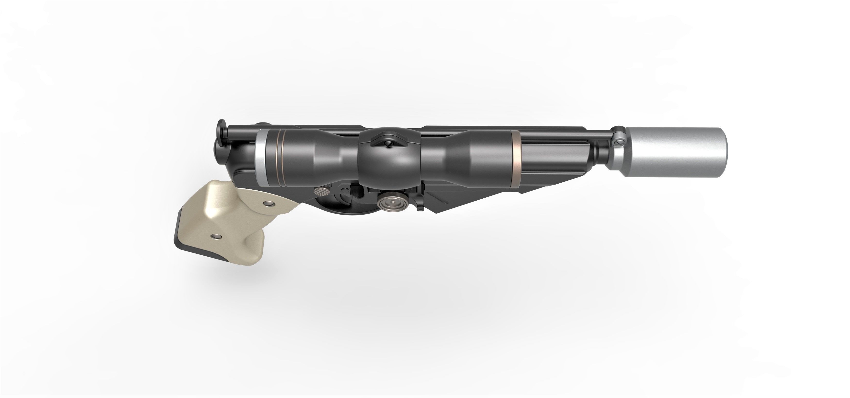 Blaster pistol Night Sniper X-8 from Star Wars 3D model | CGTrader