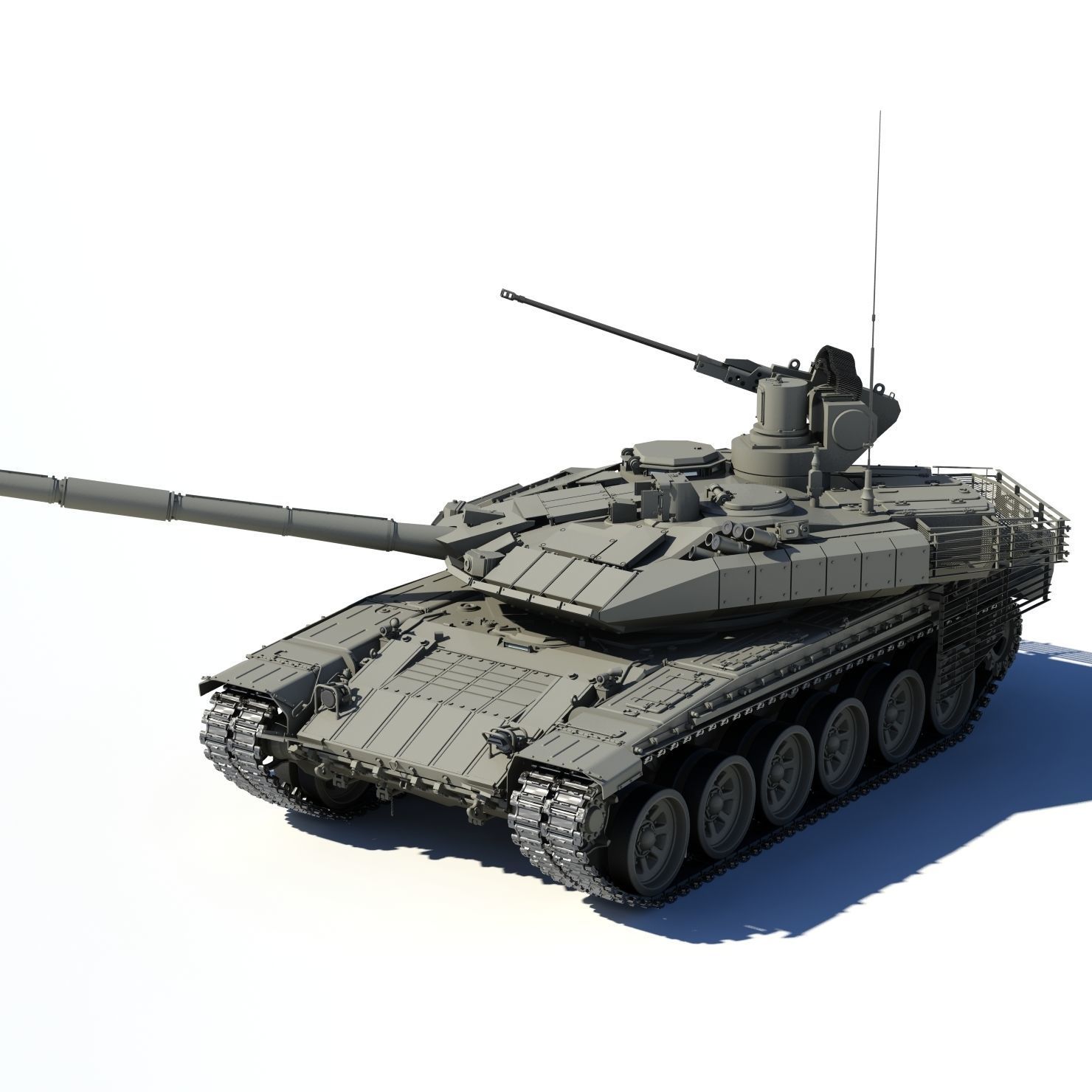 T-90M military tank 3D model animated | CGTrader