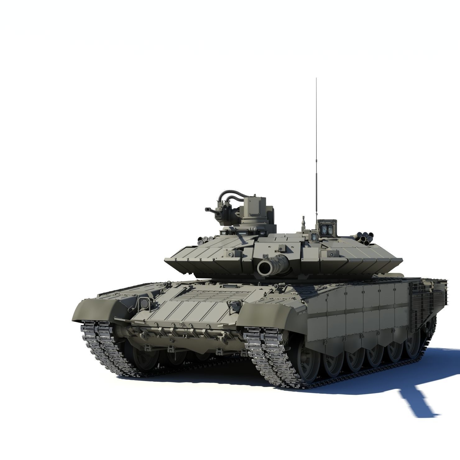 T-90M military tank 3D model animated | CGTrader