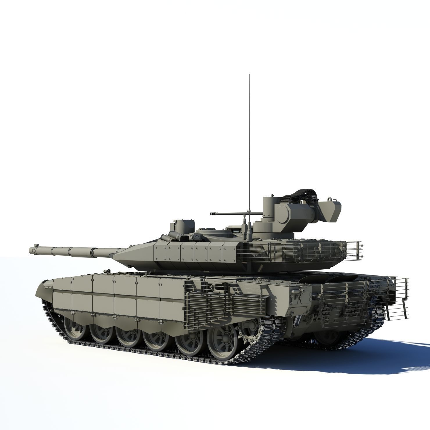 T-90M military tank 3D model animated | CGTrader